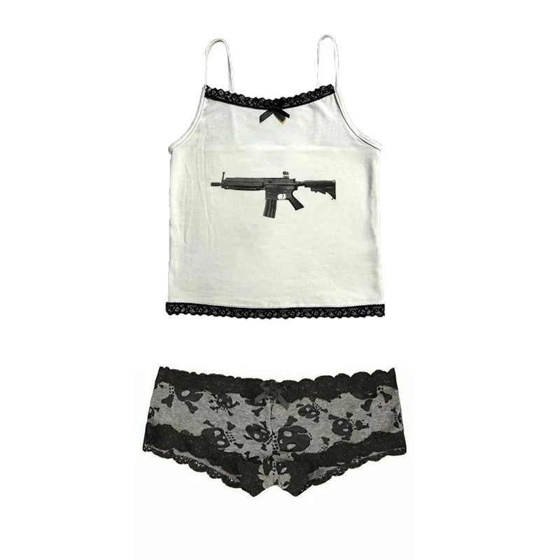 Rock-Gothic-Y2k-Lace-Tank-Top-Gun-Harajuku-Graphic-Print-Streetwear ...