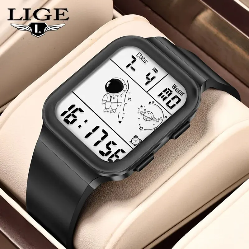 LIGE-reloj-Digital-LED-para-hombre-cron-grafo-electr-nico-con-alarma ...