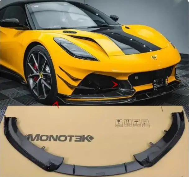 For-Lotus-Emira-2021-2022-2023-2024-Real-Dry-Carbon-Front-Bumper ...