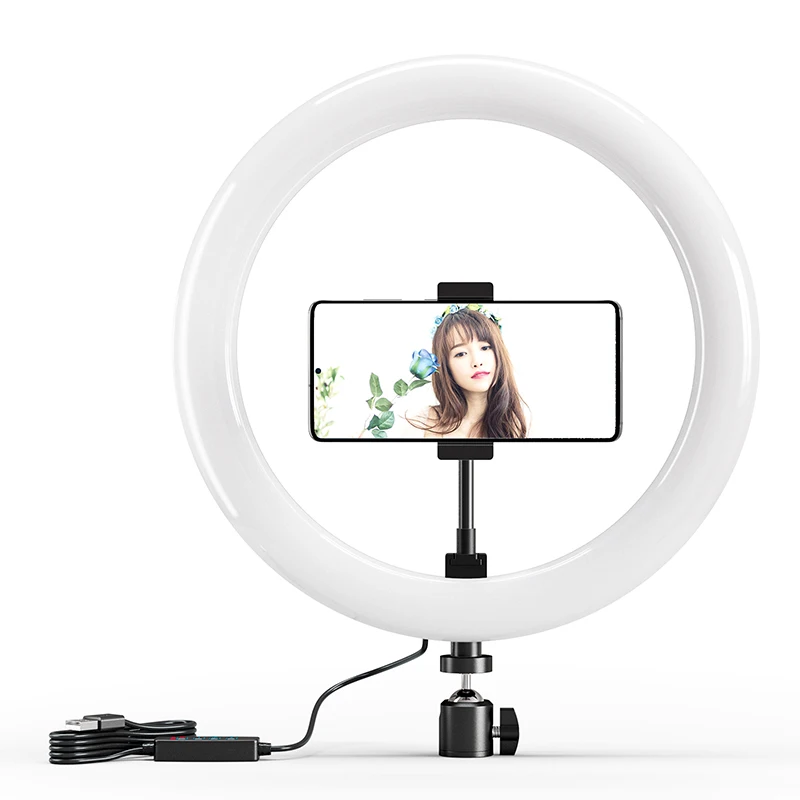 LED-8-inch-Ring-Light-Usb-Charge-led-Selfie-Lamp-Dimmable-Photography ...