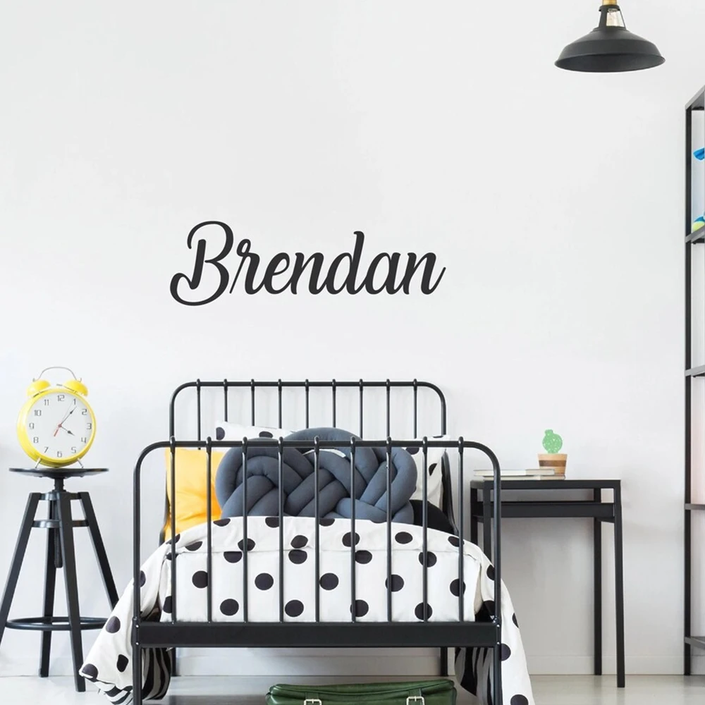 1pc Lovely Personalize Custom Name Brendan Wall Sticker Pvc Removable ...