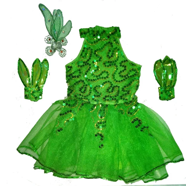 Chinese Wind Dance Costume Little Tree Dance Dress Performance Costume ...