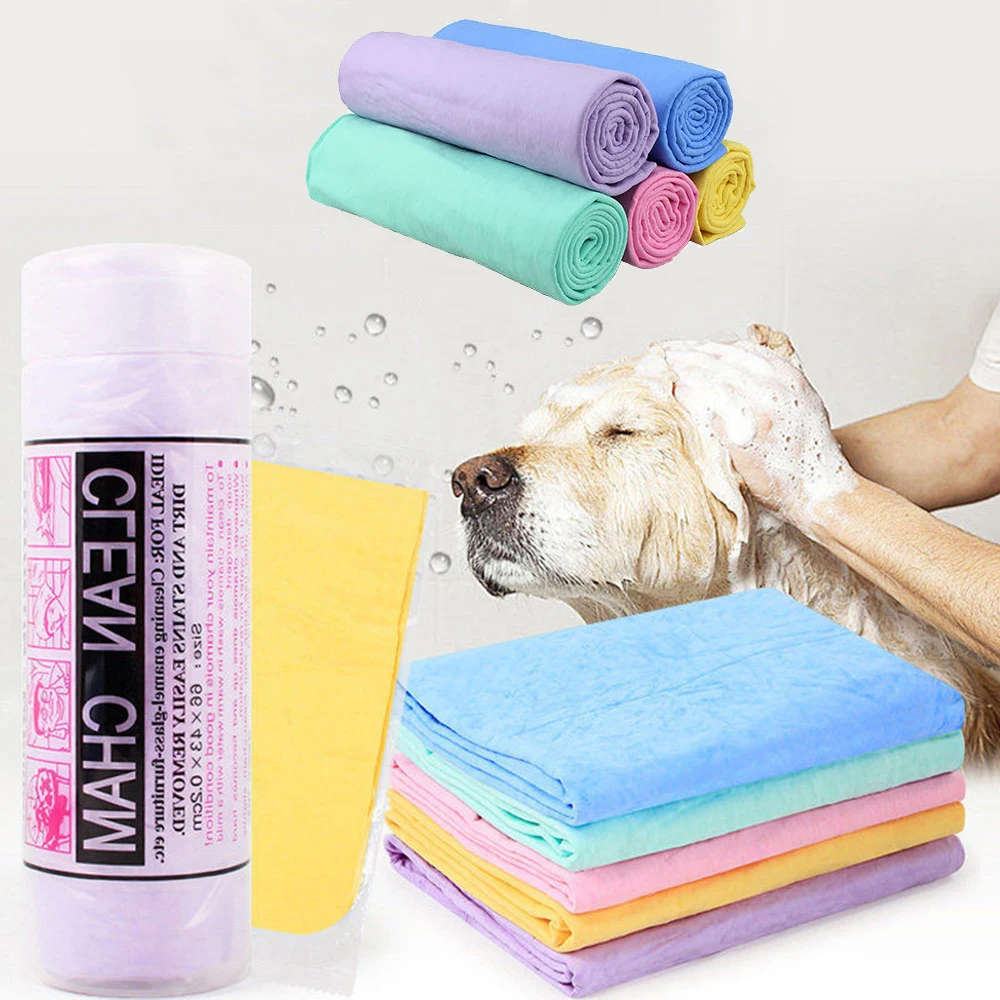 Super-Absorbent-Reusable-Shammy-Drying-Towels-for-Pets-Chamois-Cloth ...