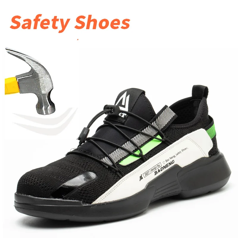 Work Sneakers Steel Toe Shoes Men Safety Shoes Puncture-Proof ...