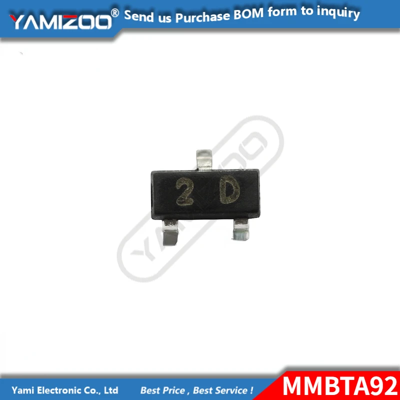 100PCS MMBTA92 SOT23 A92 SOT MMBTA92LT1G SMD 2D SOT-23 new transistor ...