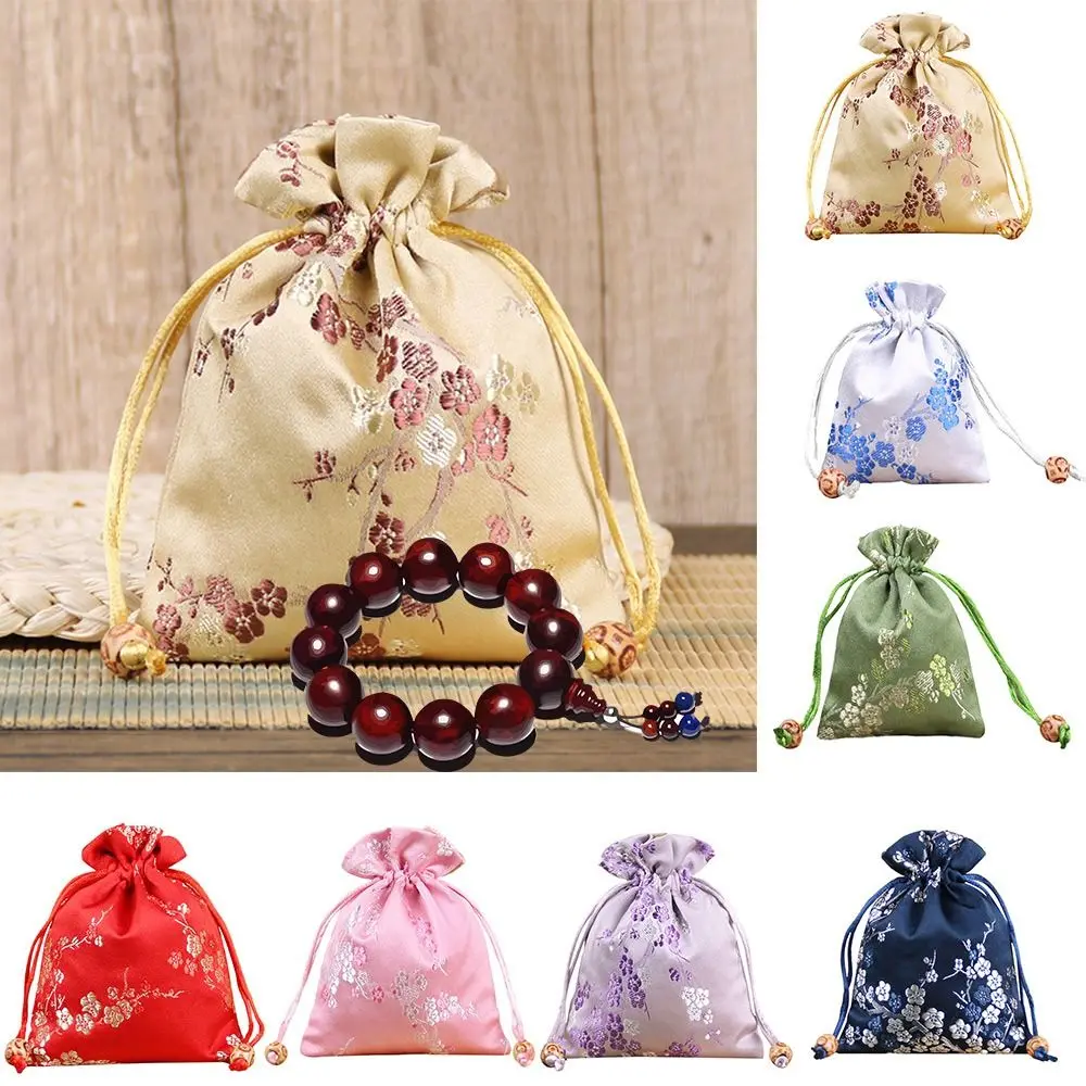 Estilo chinês Drawstring Bag, Organza Bolsas, Brocado Bag, Presente Da ...