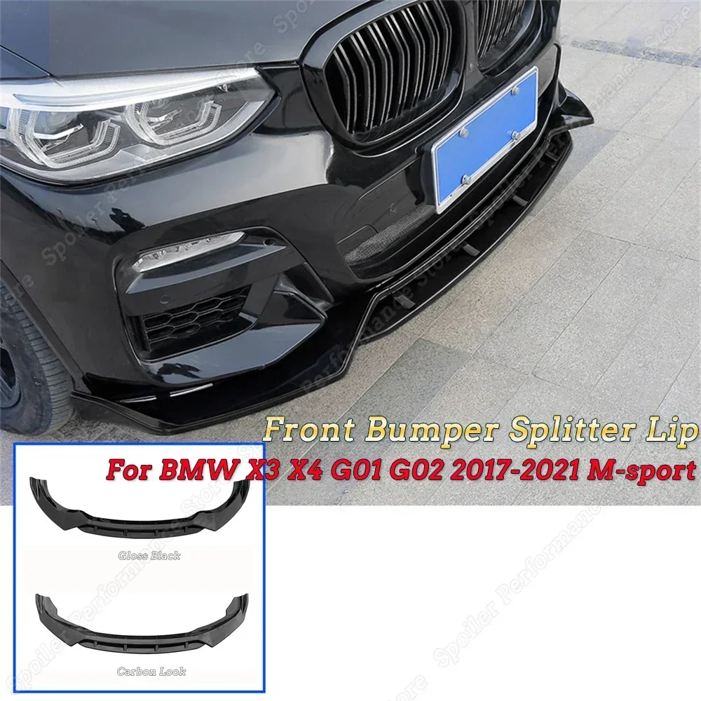 For-BMW-X3-X4-M40-G01-G02-M-performance-Front-bumper-Lip-Body-Kit ...