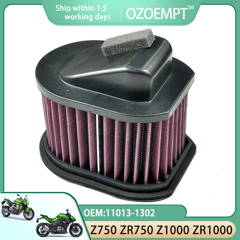 OZOEMPT-Motorcycle-Air-Filter-Apply-to-Z750-ZR750-2006-2012-Z1000 ...