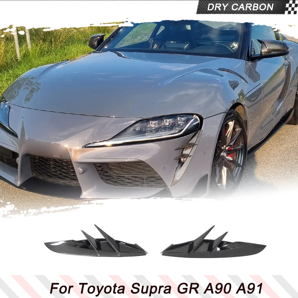 Dry-Carbon-Car-Front-Canards-For-Toyota-Supra-GR-A90-A91-MK5-2019-2023 ...