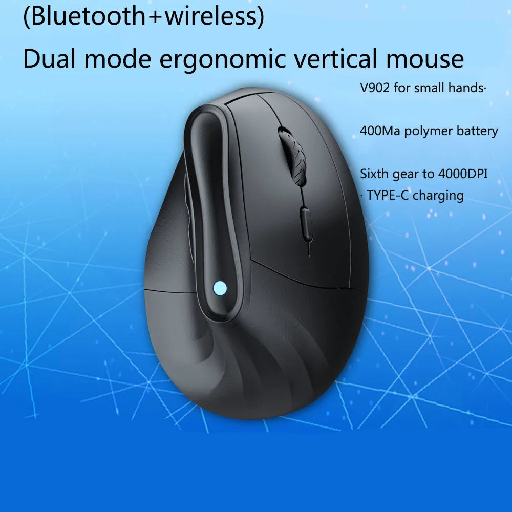 V902-New-Bluetooth-Wireless-Dual-Mode-Mouse-Small-Hand-Ergonomic ...