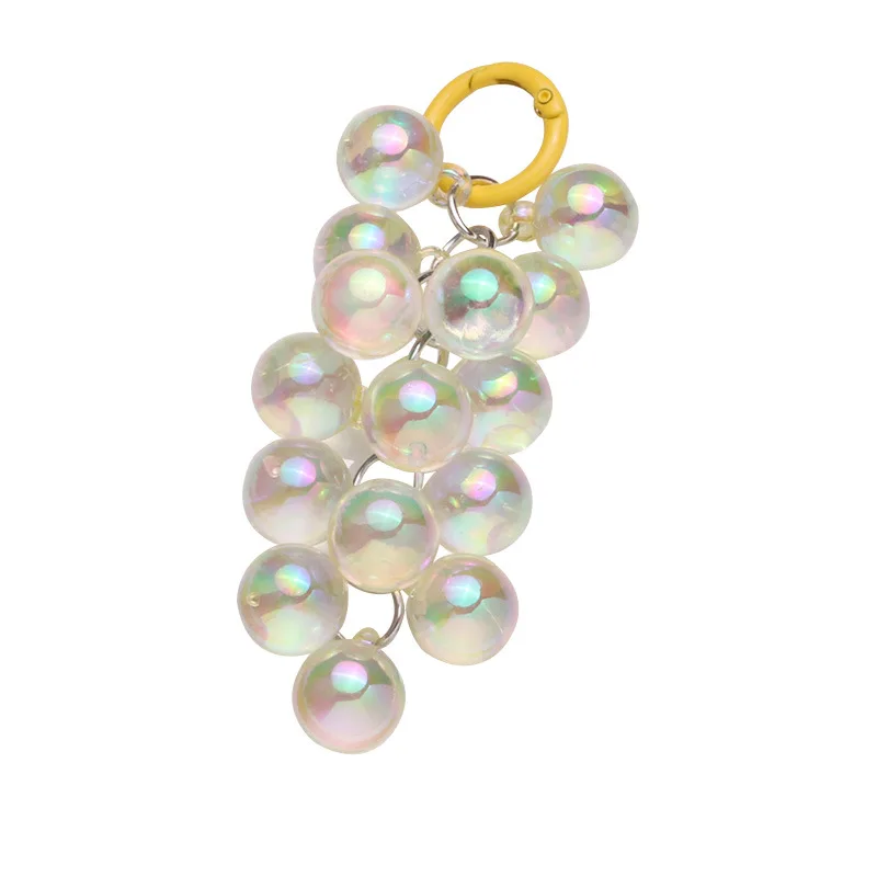 New Acrylic Grape String KeyChain Pendant Small Fresh Colorful Spring ...