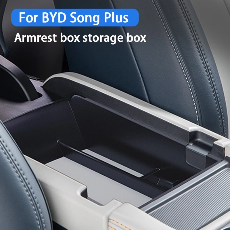 For-BYD-Song-Plus-DMI-EV-2024-2023-Armrest-box-storage-box-Central ...