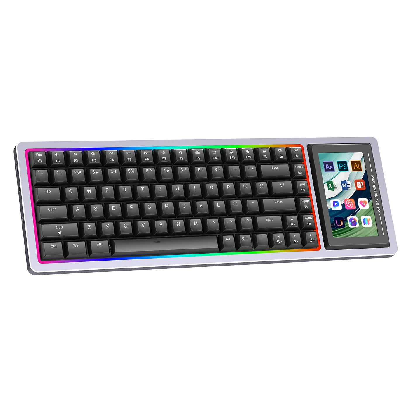 Programmable-Steam-Deck-Mechanical-Keyboard-With-Screen-Wireless-RGB-87 ...