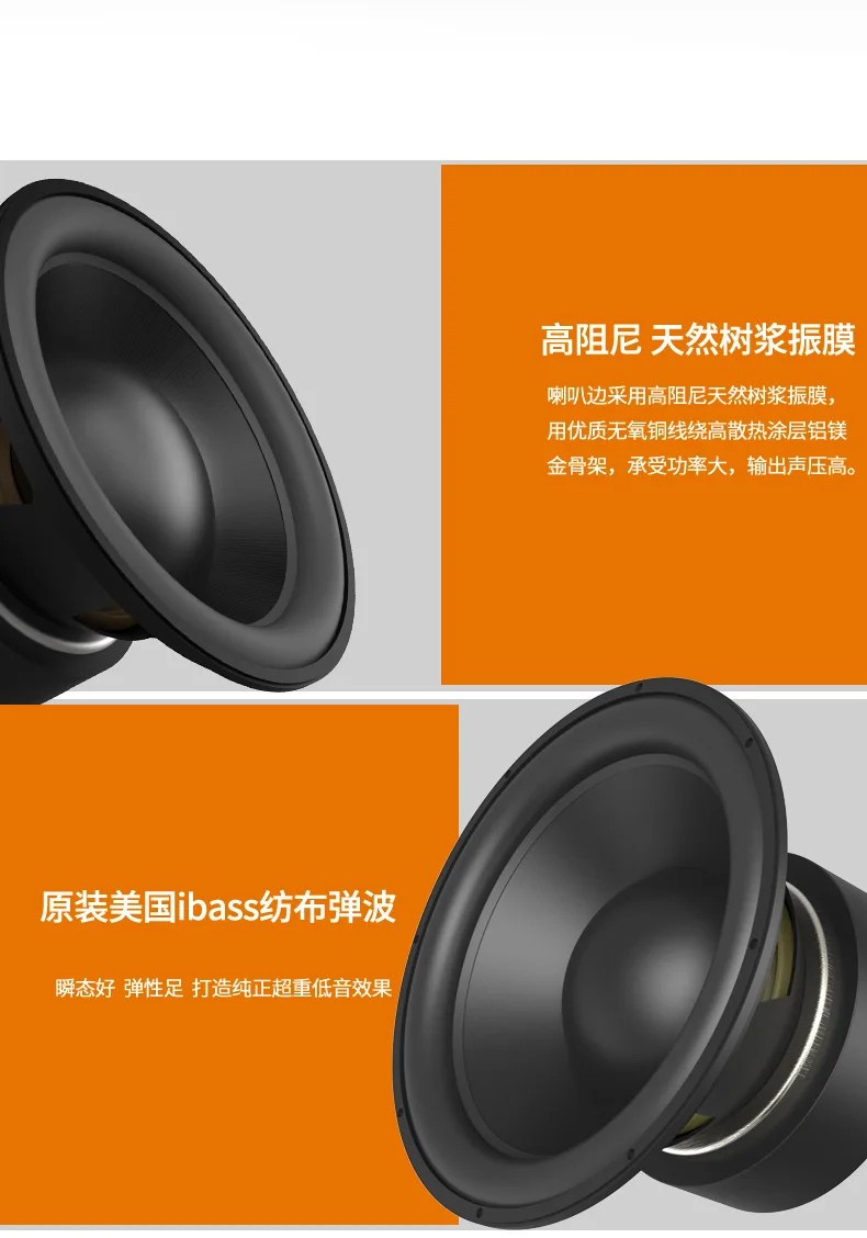 Ibass 10 Inch 300W High-power Subwoofer, Home Theater Portable Computer ...