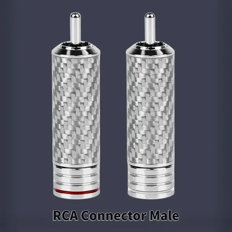 Consumer-Electronics-RCA-Connector-CMC-Male-Audio-Jack-Speaker-Terminal-Carbon-Fiber-Rhodium ...