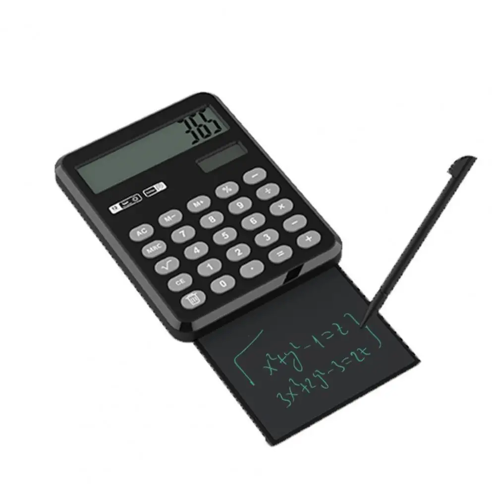 Creative-Digital-Writing-Tablet-Calculator-Multifunctional-Solar-Pull ...