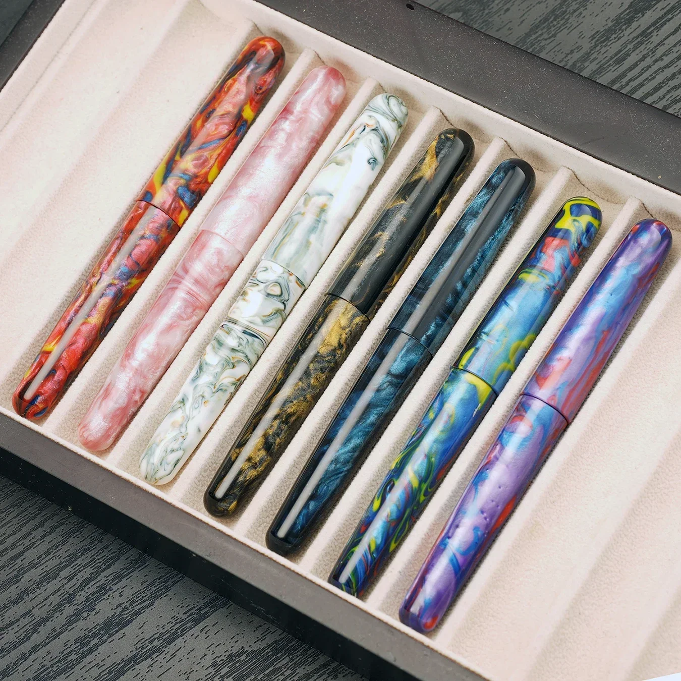 Fuliwen 017 Resin Fountain Pen EF/F/M/Blade Nib Big Size Ink Pen Luxury ...