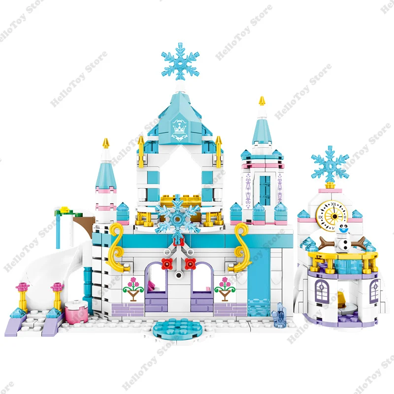 Princess Frozen Royal Castle Ice Playground House Building Blocks Kit ...