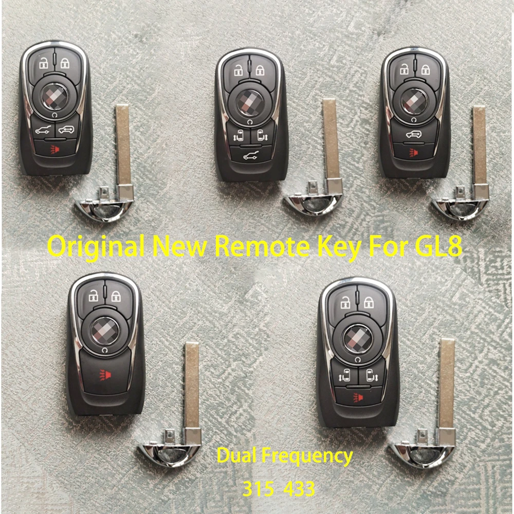 Original New 4/5/6 Buttons 315/433MHz Dual Frequency Remote Control Key ...