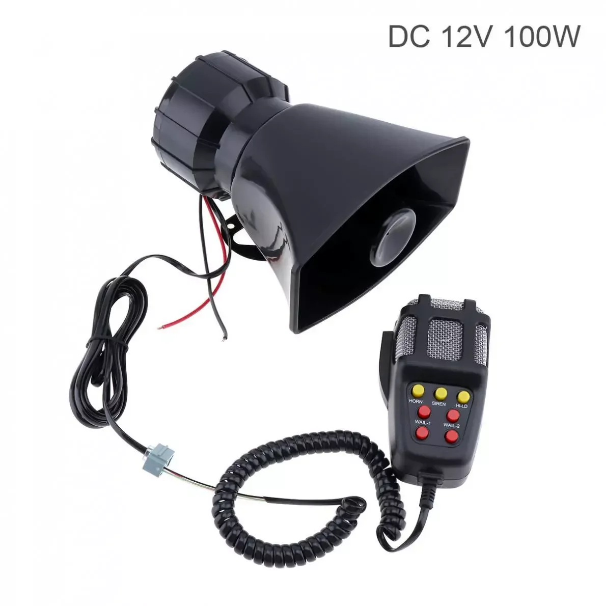 Mic PA System Emergency Amplifier Hooter Speakers Loud Car Horn Police ...