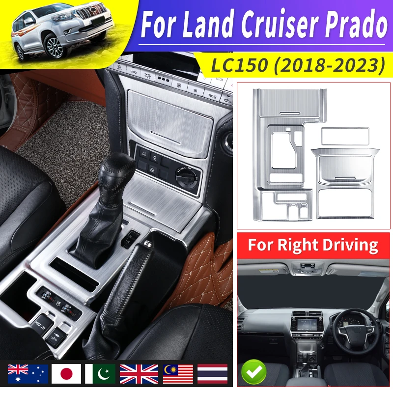 For-2018-2023-Right-Rudder-Car-Toyota-Land-Cruiser-Prado-150-Stainless ...