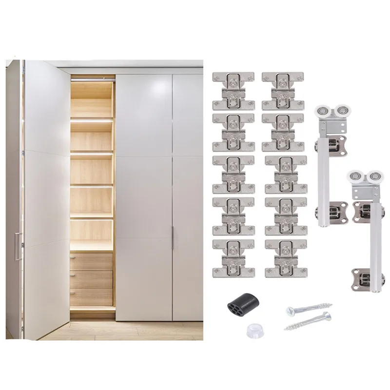 Upper-track-wardrobe-folding-door-track-hinge-Cloakroom-Sliding-door ...