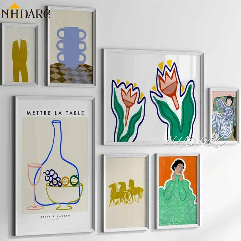 Canvas-Print-Painting-Wall-Art-Unique-Design-of-Niche-Retro-Fashion ...