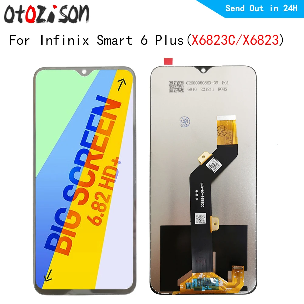 X6823 LCD 6.82" IPS For Infinix Smart 6 Plus X6823C LCD Display Touch ...