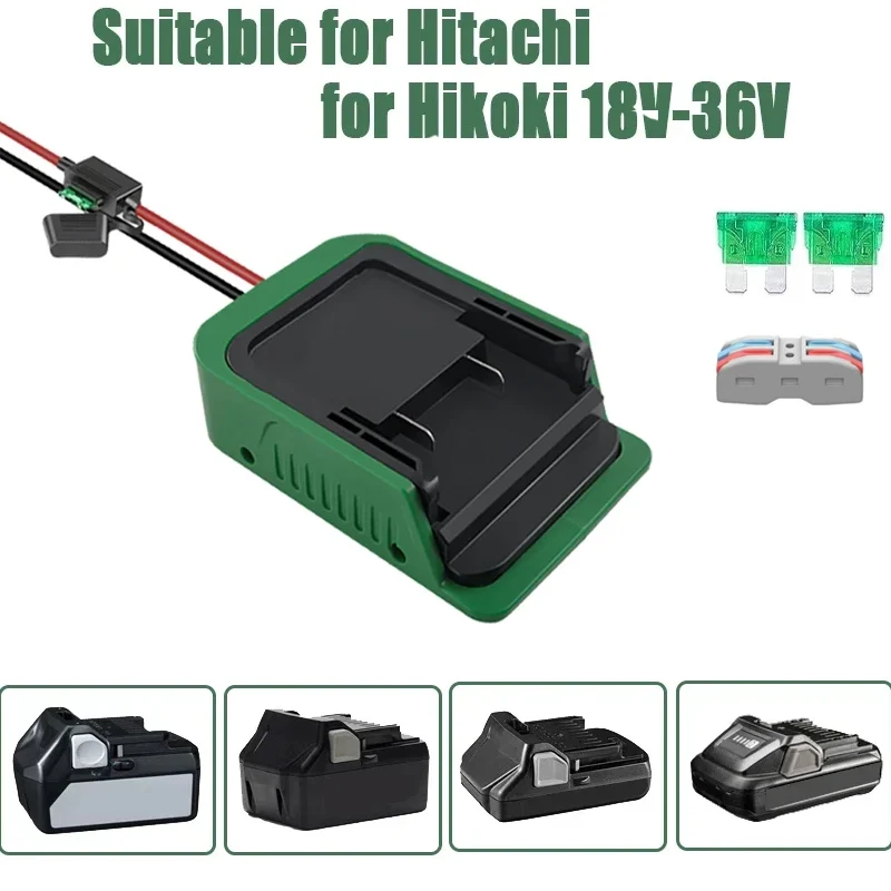 Power-Wheel-Adapter-For-Hitachi-for-Hikoki-18V-36V-Battery-with-Fuse ...
