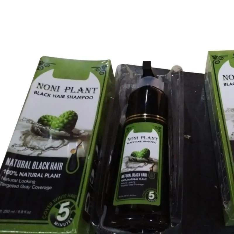 250ml White Hair Coloring Shampoo Natural Noni Essence Hair Shampoo ...