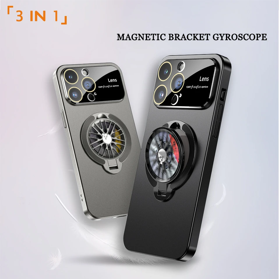 Gyroscope-Magnetic-Stand-Phone-Case-For-iPhone-11-12-13-14-15-Pro-Max ...
