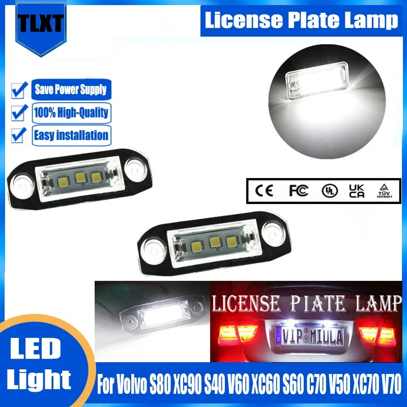 For Volvo S80 XC90 S40 V60 XC60 S60 C70 V50 XC70 V70 Car License Plate ...
