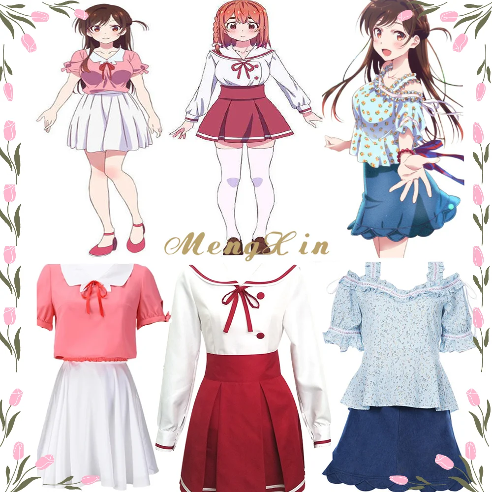 Anime Rent A Girlfriend Ichinose Chizuru Sakurasawa Sumi Cosplay ...
