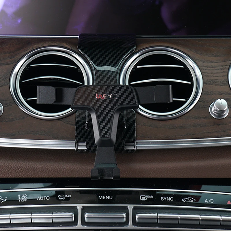 Carbon fiber car phone holder gps holder air vent mount stand phone ...