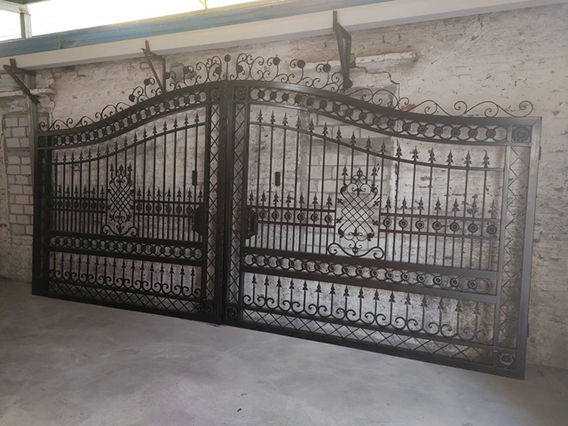 Open Wrought Iron Gates