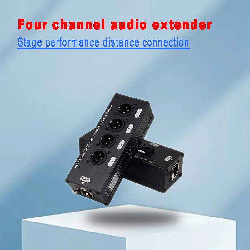 Network-signal-extender-4-XLR-light-conversion-digital-network-cable-to ...