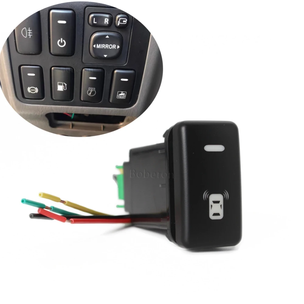 Car Orange LED Light Radar Parking Sensor Push Button Switch for Toyota ...