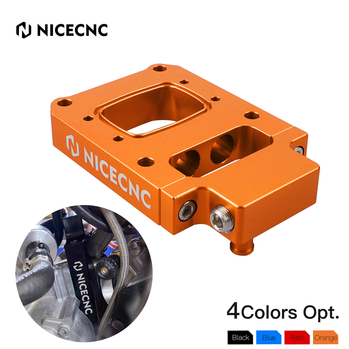 CNC TPI Injector Relocation Block Braket Kit For KTM EXC XCW XC 150 250 ...