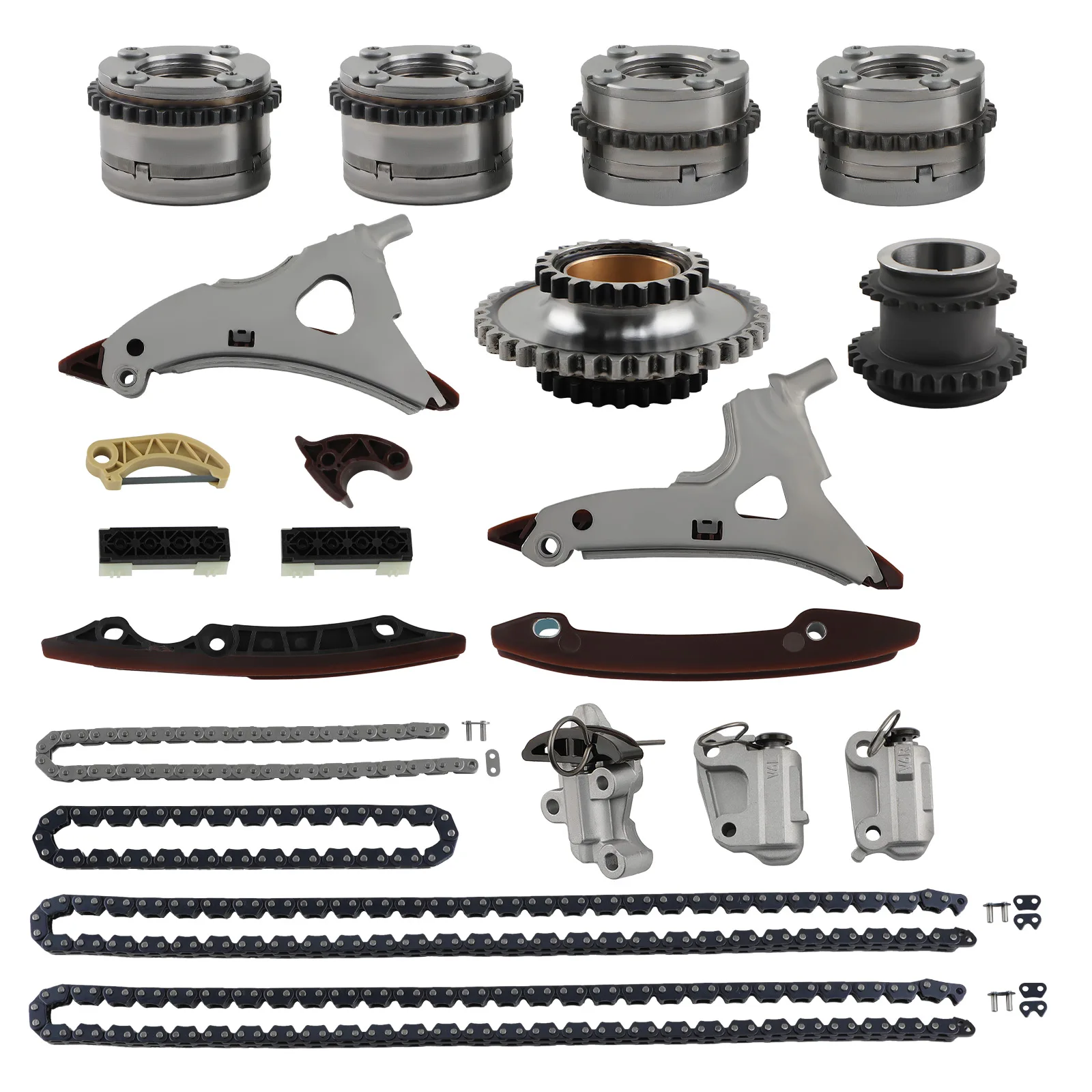 Camshaft-Adjuster-Timing-Chain-Kit-For-Mercedes-Benz-M276-AMG-W212-A207 ...