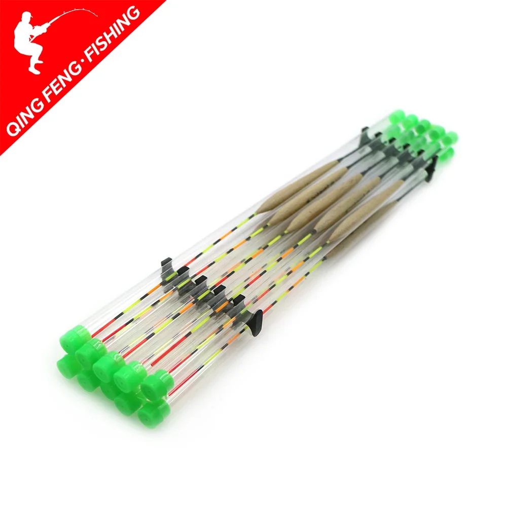 10Pcs-lot-Fishing-Floats-Balsa-Flotteur-Peche-Shallow-Water-Ice ...
