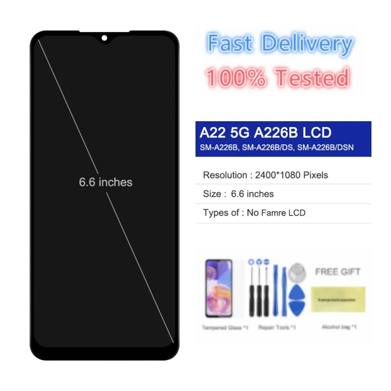 Original For Samsung Galaxy A22 5g Lcd Display Touch Screen Digitizer ...