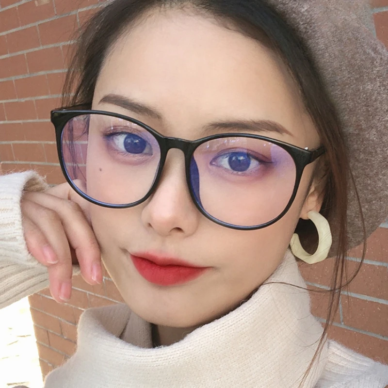 Glasses-Ultralight-Retro-Transparent-Frame-Plain-Men-Women-Fashion ...