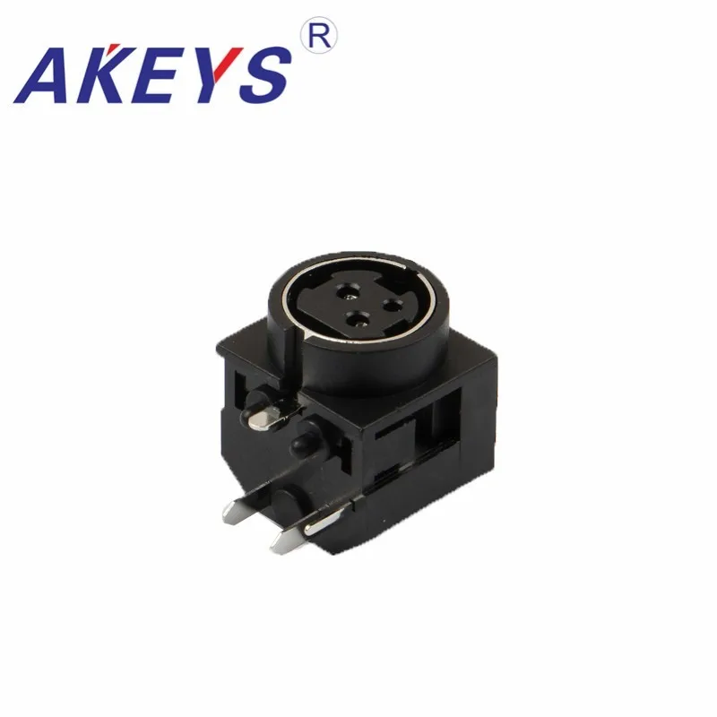 10PCS-MPC-3-01-DIN-3-Pin-Female-Jack-Cable-Connector-adapter-panel ...