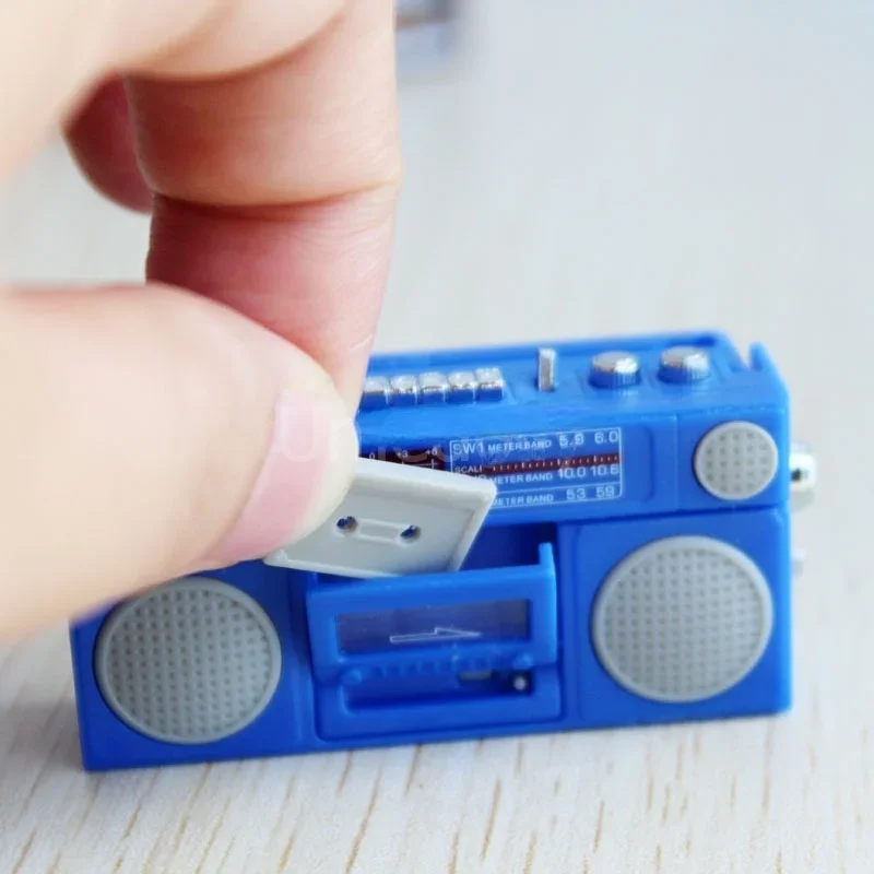 Cute 1/12 Scale Miniature Dollhouse Radio / Mini Tape-recorder Model ...