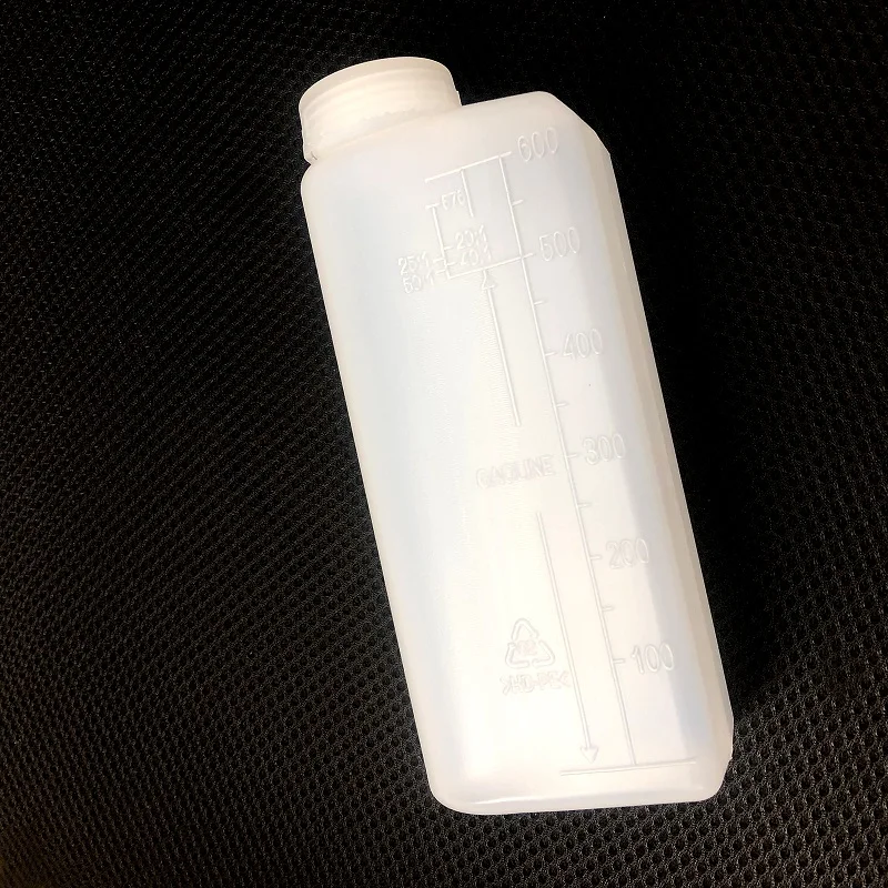 1Pc White Nylon Plastic 600ML 2-Stroke Oil Petrol Fuel Mixing Bottle ...