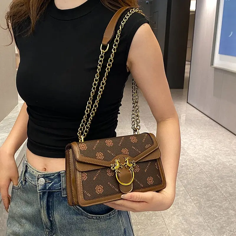 High-quality-fashion-women-s-chain-underarm-single-shoulder-oblique ...