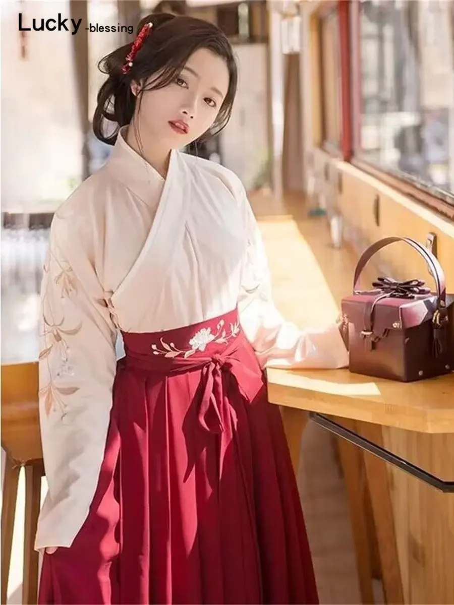 Japanese Style Dress Women Long Kimono Cardigan Girls Skirt Floral ...