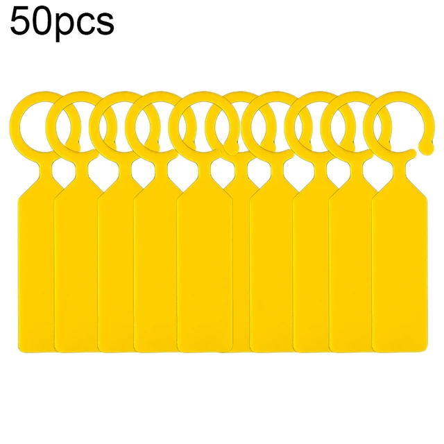 50pcs Hanging Plant Tags Ring Buckle Garden Backyard Nursery Planter ...