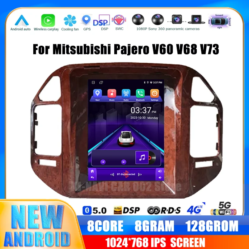 9.7" Android For Mitsubishi Pajero 3 V60 V68 V73 1999 - 2011 Car Radio ...