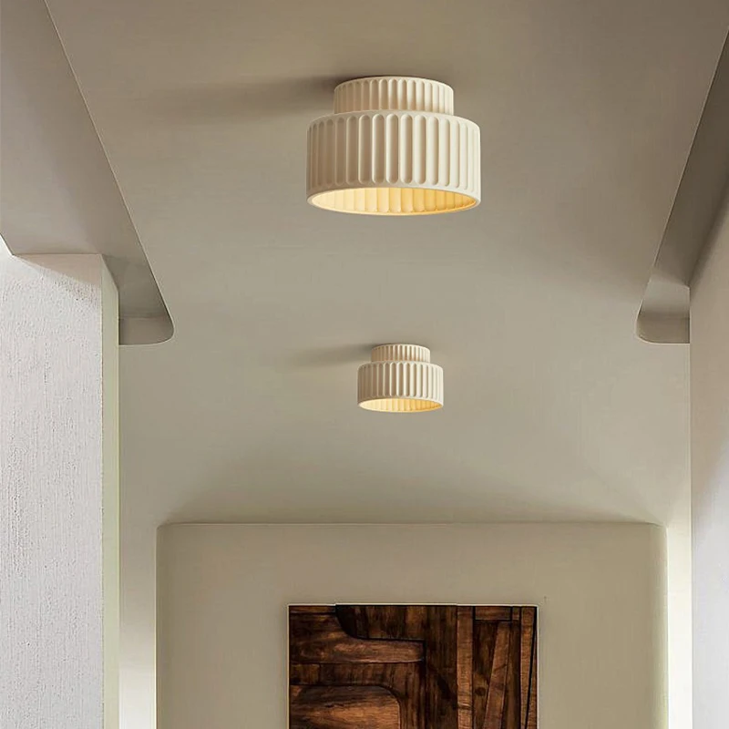 Nordic-Cream-Style-Ceiling-Light-Corridor-Light-Modern-Wabi-Sabi ...